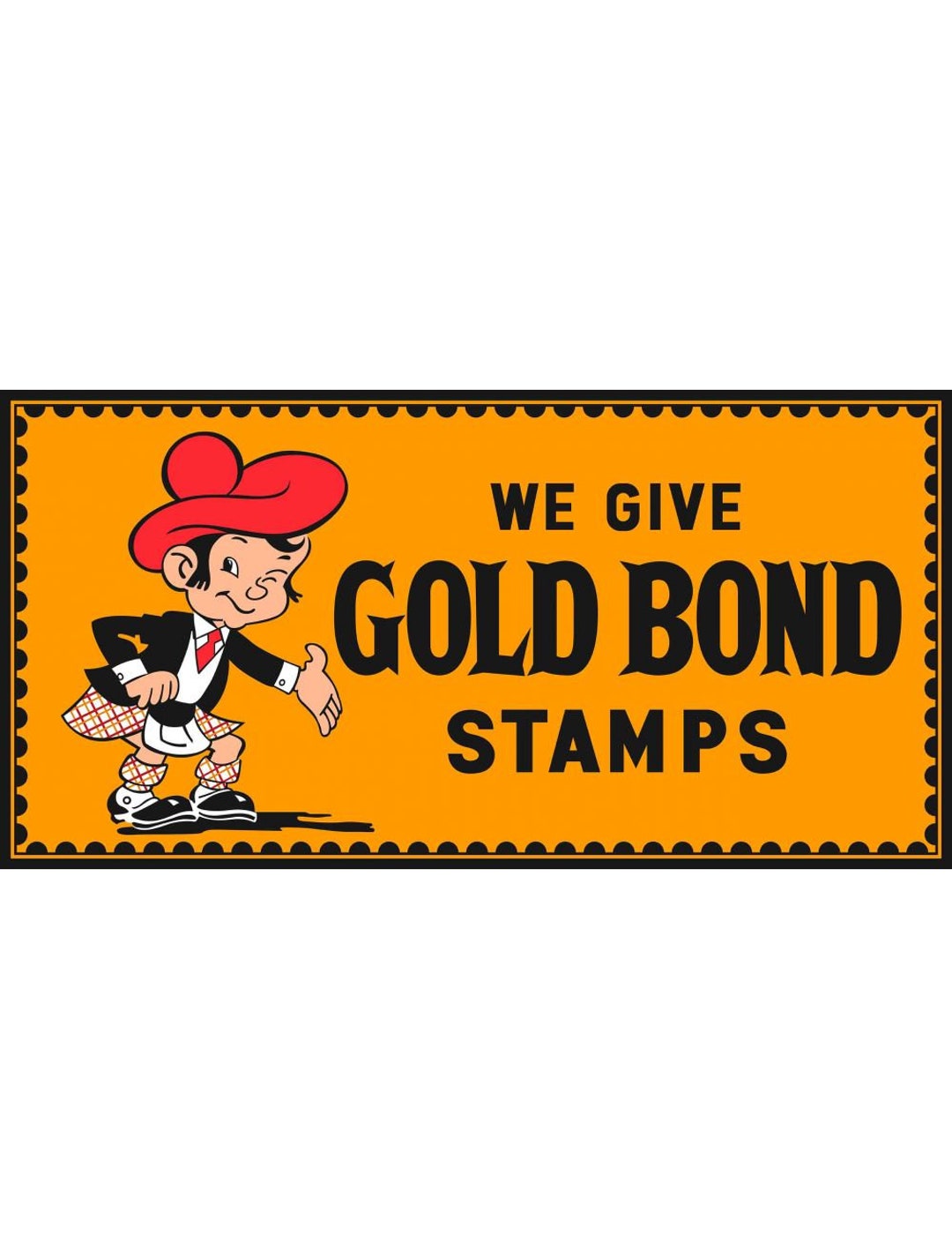 VINTAGE ANTIQUE Style Metal Sign Gold Bond Stamps 36" X 18" - Etsy