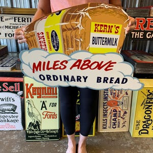 Vintage Antique Style Sign Kerns Bread 16x24 Made in USA - Etsy