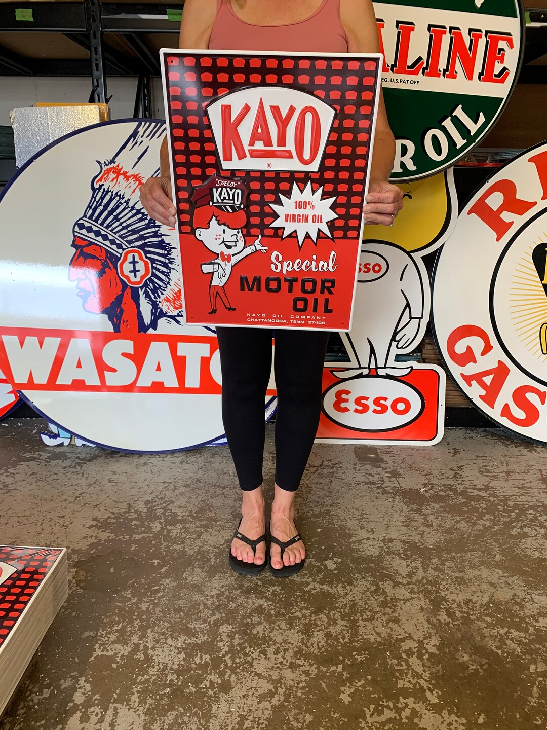 Vintage Antique Style Metal Sign Kayo Oil Chattanooga TN Made in USA - Etsy