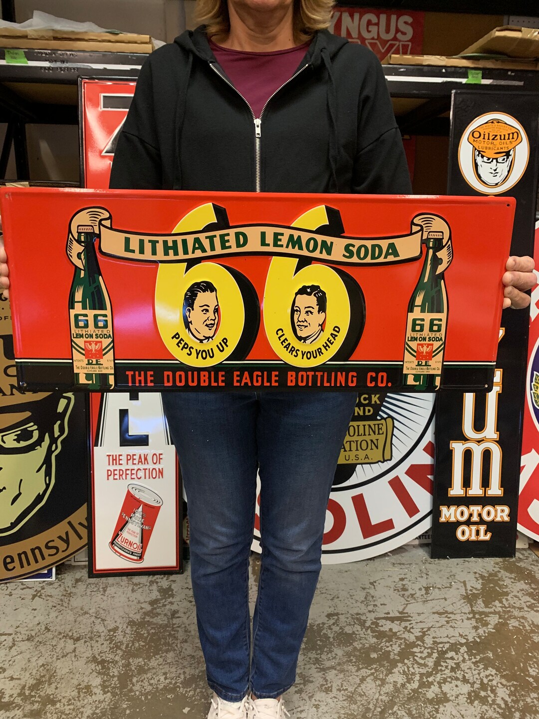 Vintage Antique Style Sign Lithiated Lemon Soda - Etsy