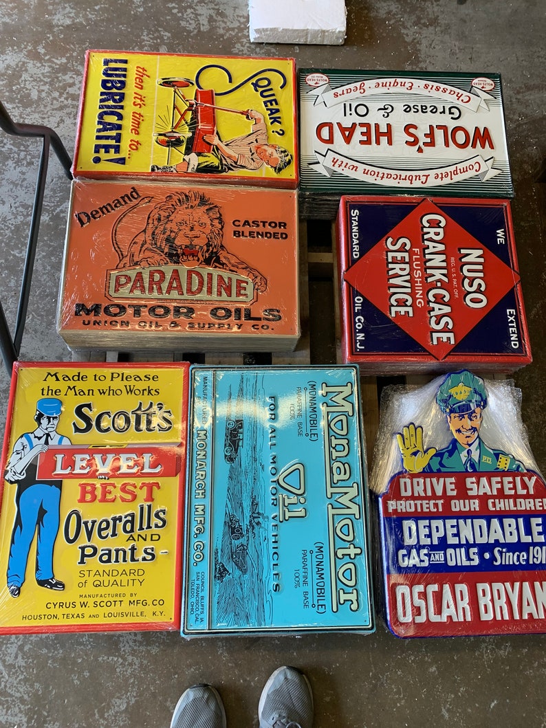 Vintage Style Metal Signs Mix/match Any 20 Gas Oil Soda Made in USA - Etsy