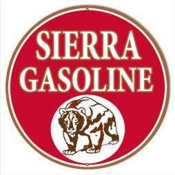 VINTAGE ANTIQUE Style Metal Sign Sierra Gasoline 24 - Etsy