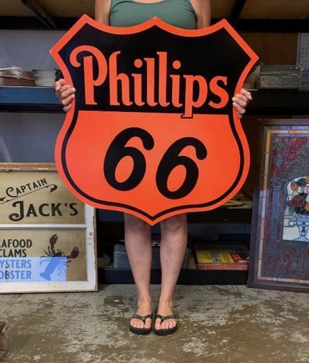 Vintage Antique Style Metal Sign PHILLIPS 66 30" Made in USA - Etsy