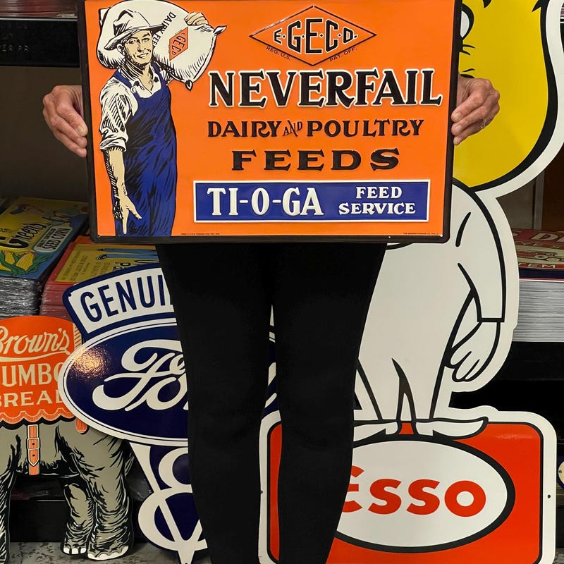 Custom Vintage Farm Feed Sign - Etsy