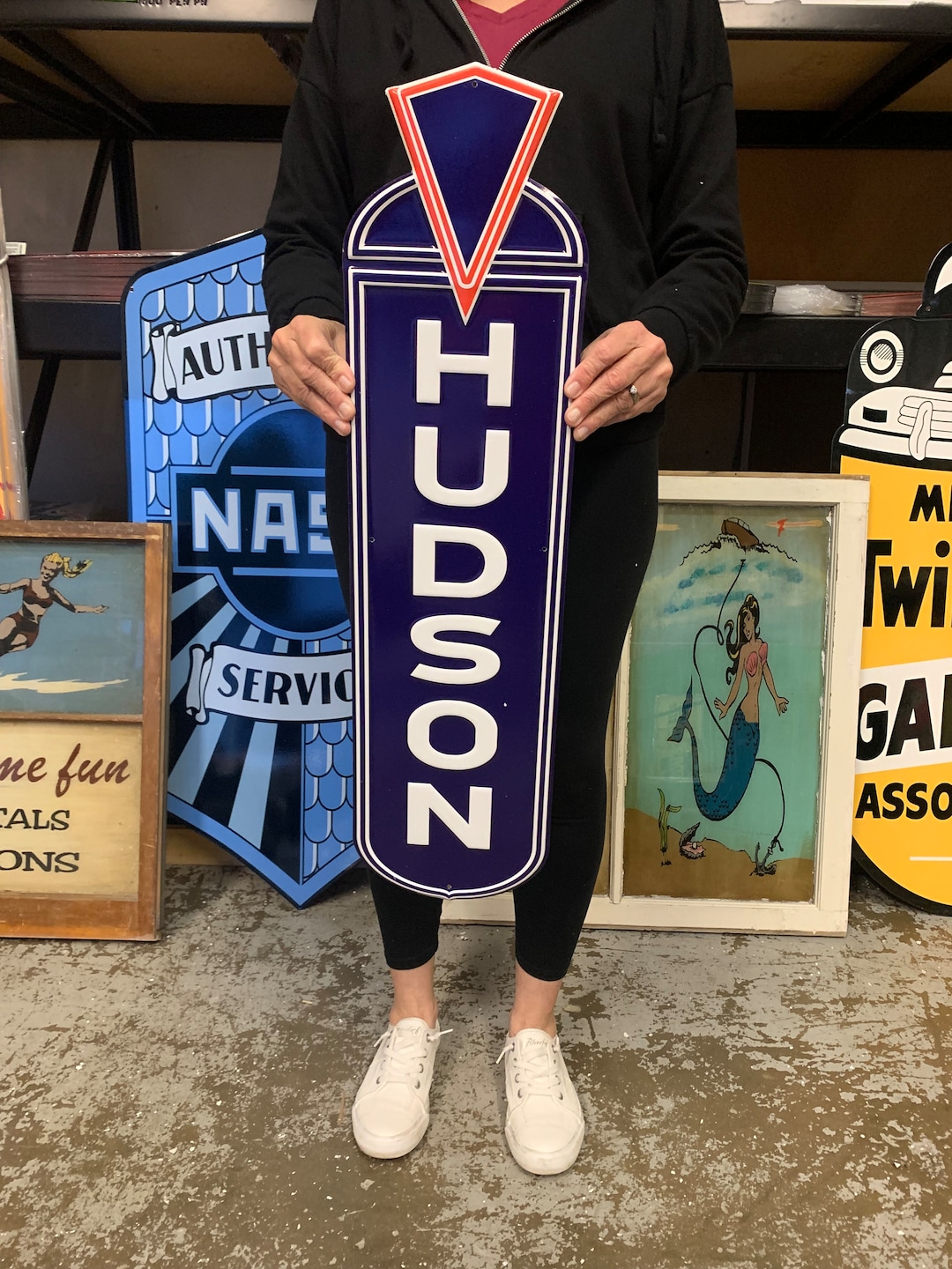 Vintage Style Metal Sign Hudson Motor Cars Automobile - Etsy