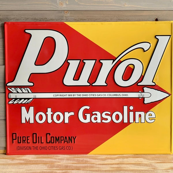 Pure Gas Sign - Etsy