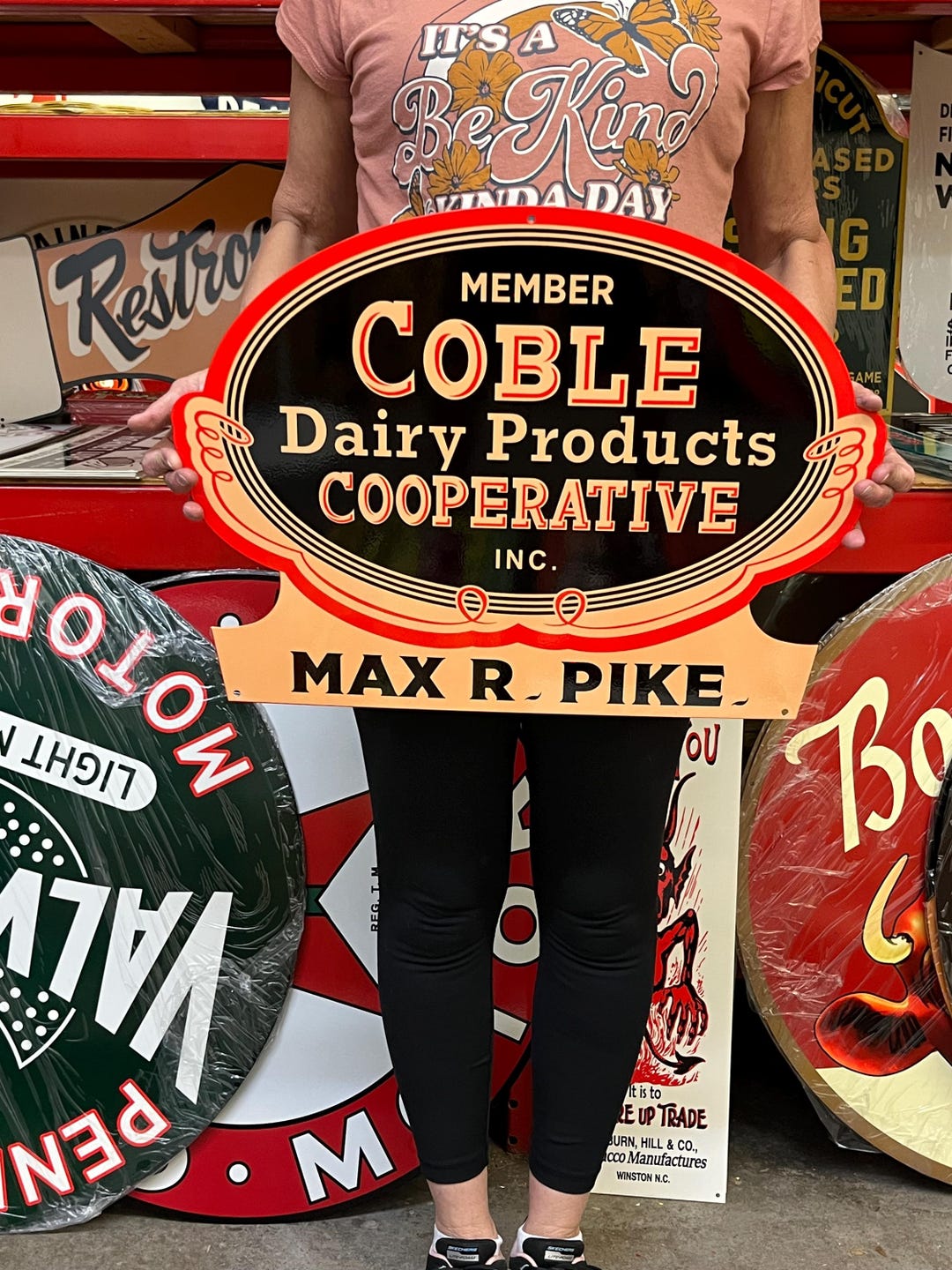 Vintage Style Steel Sign NOT PORCELAIN Coble Dairy Products 22x16 Made ...