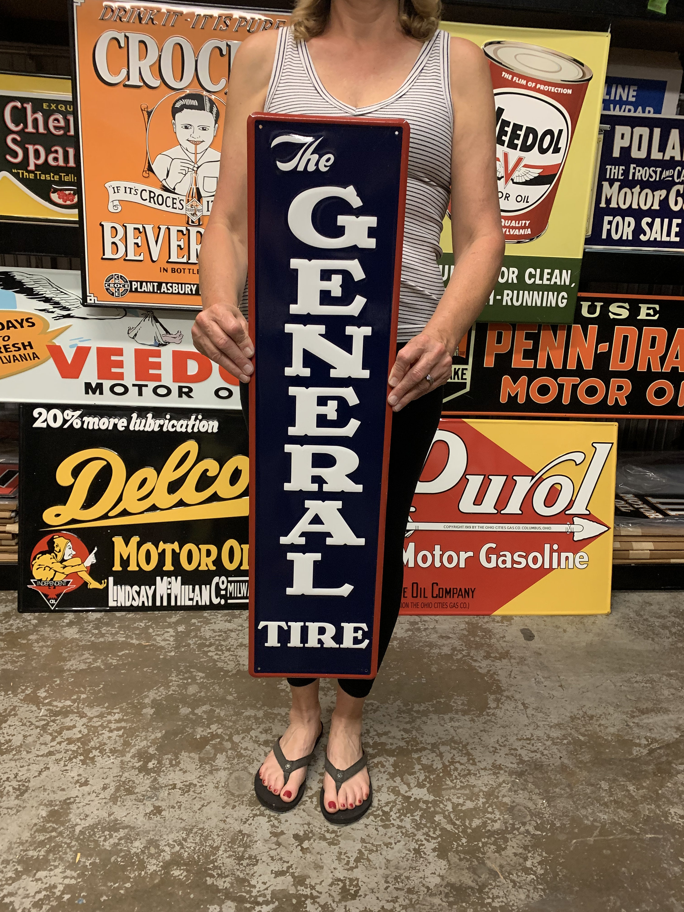 Vintage Style Metal Sign General Tires Made in USA - Etsy
