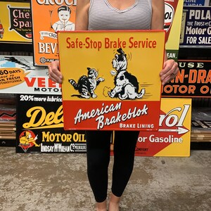 Vintage Style Metal Sign American Brakeblok Made in USA - Etsy