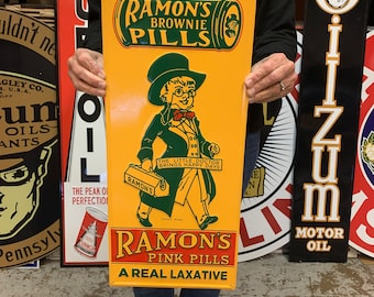 VINTAGE ANTIQUE Style Metal Sign Laureleaf 75 Polly Gas 12x18 - Etsy