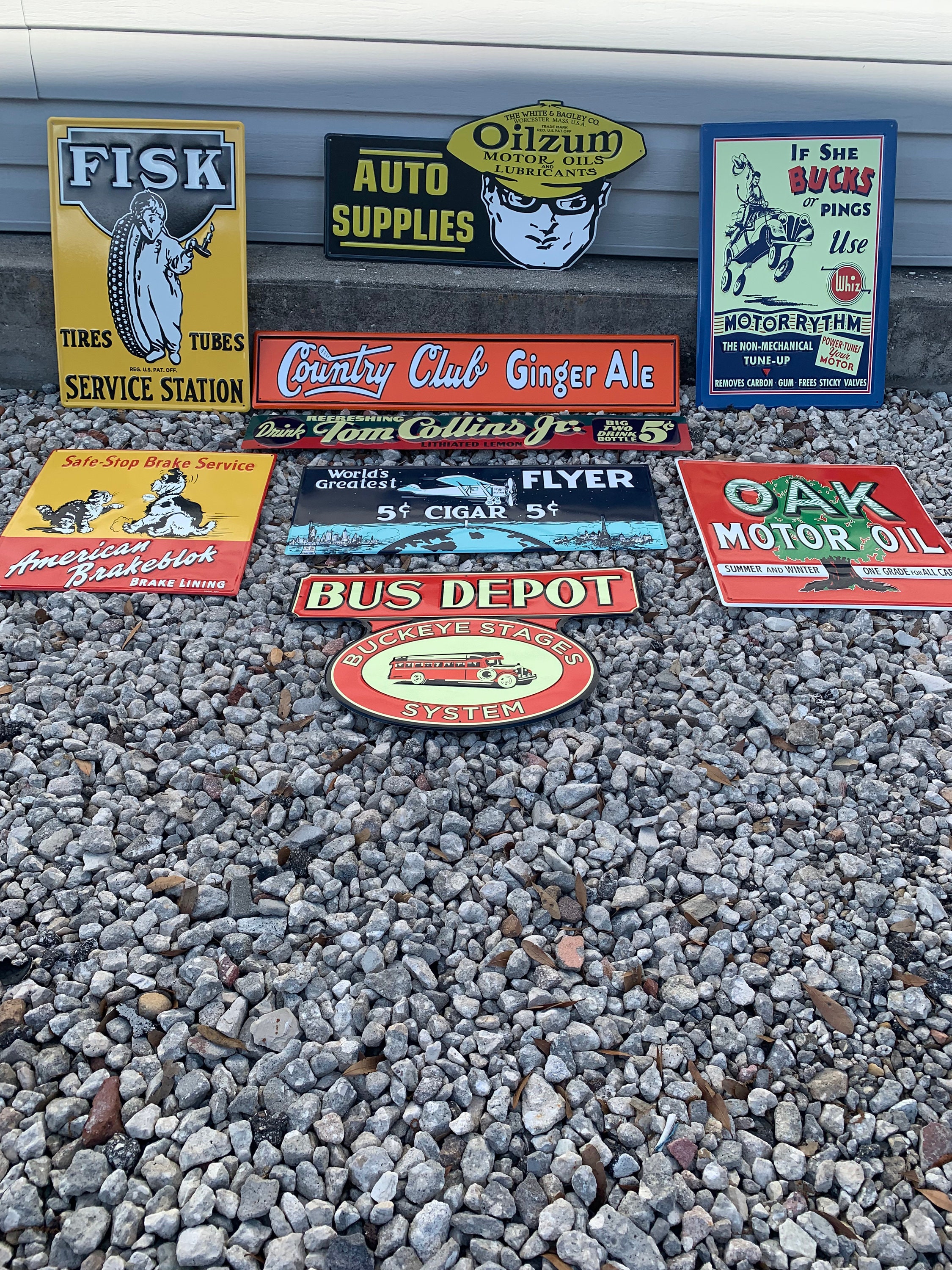 Vintage Antique Style Metal Signs Mix/match Any 4 Sign Gas Oil Soda ...