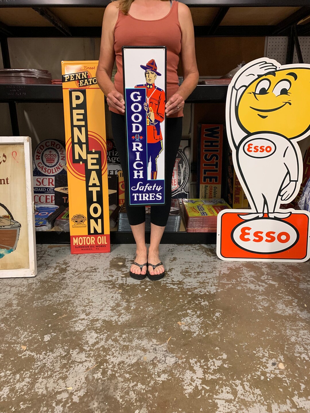 Antique Vintage Style Metal Sign Goodrich Tires Made in USA - Etsy