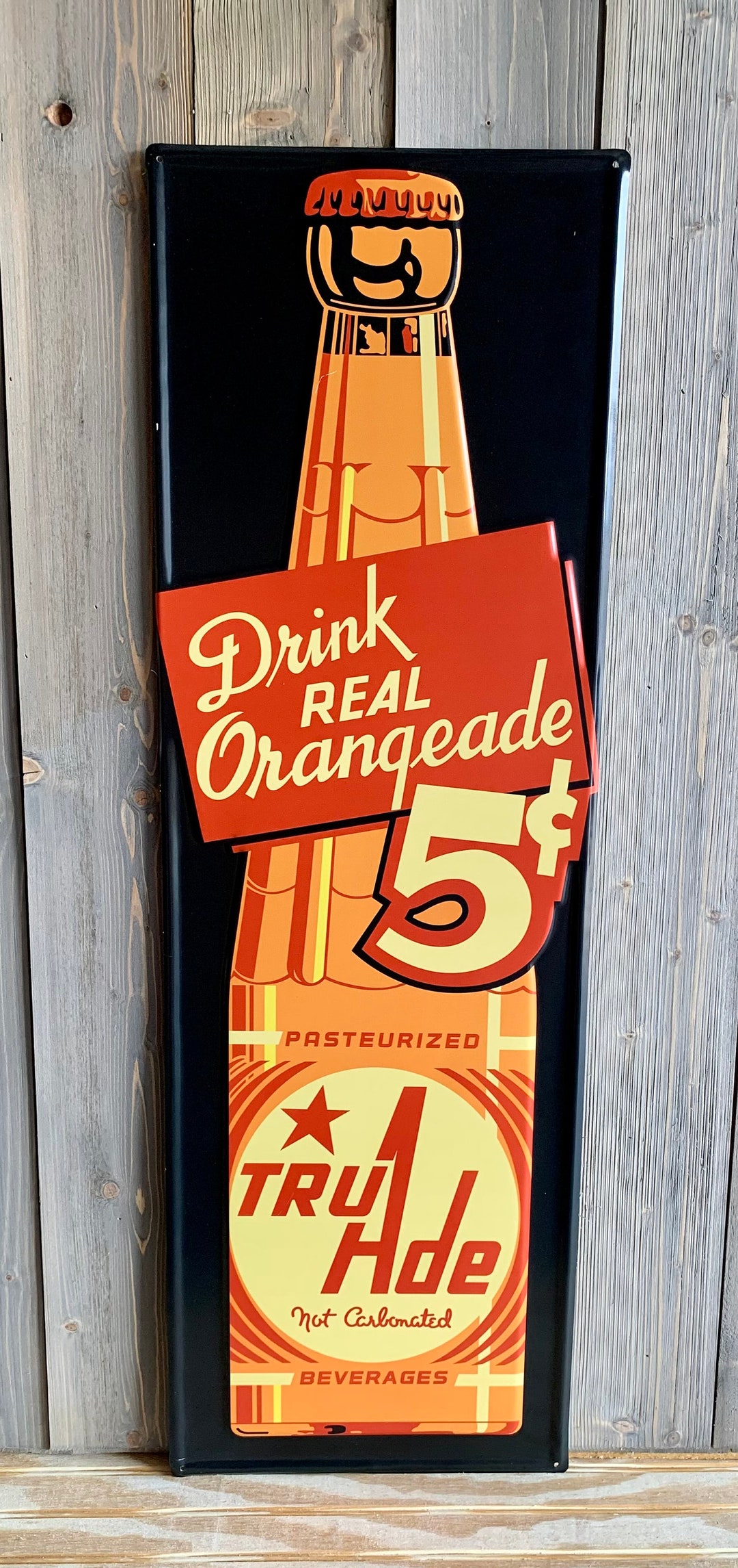Antique Reproduction Truade Soda Sign Vintage Style 36" X 12" - Etsy