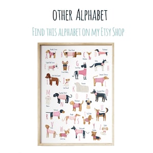 Cats Alphabet Printable for a Cat Lover, Kittens Alphabet Poster, ABC ...