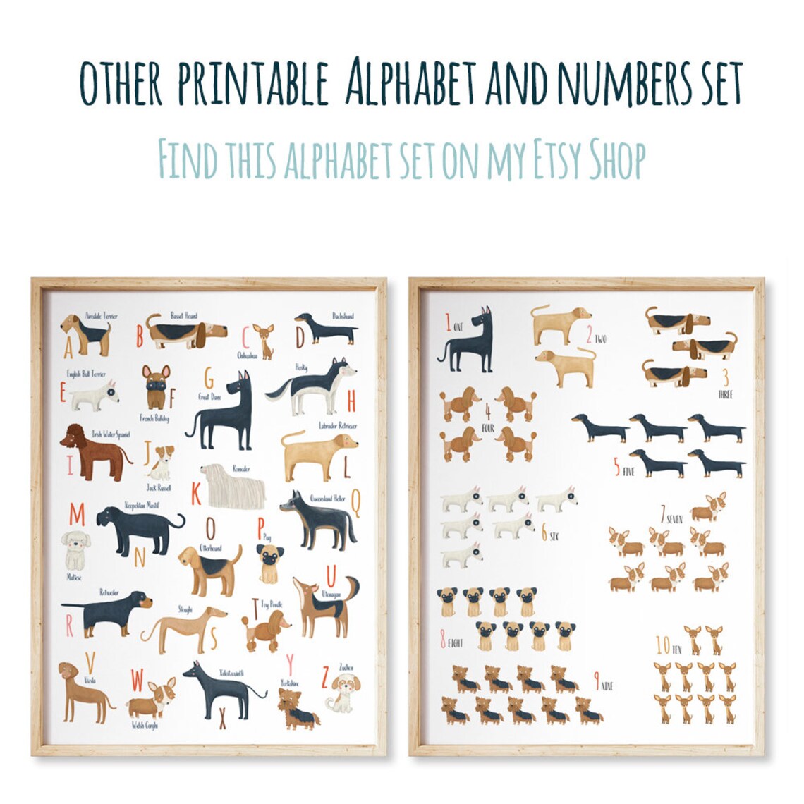 Transportation Alphabet and Numbers Set, Transport Alphabet Print Set ...