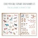 Printable Set ABC and Numbers Dogs Breeds, Dogs Alphabet for a Dog ...