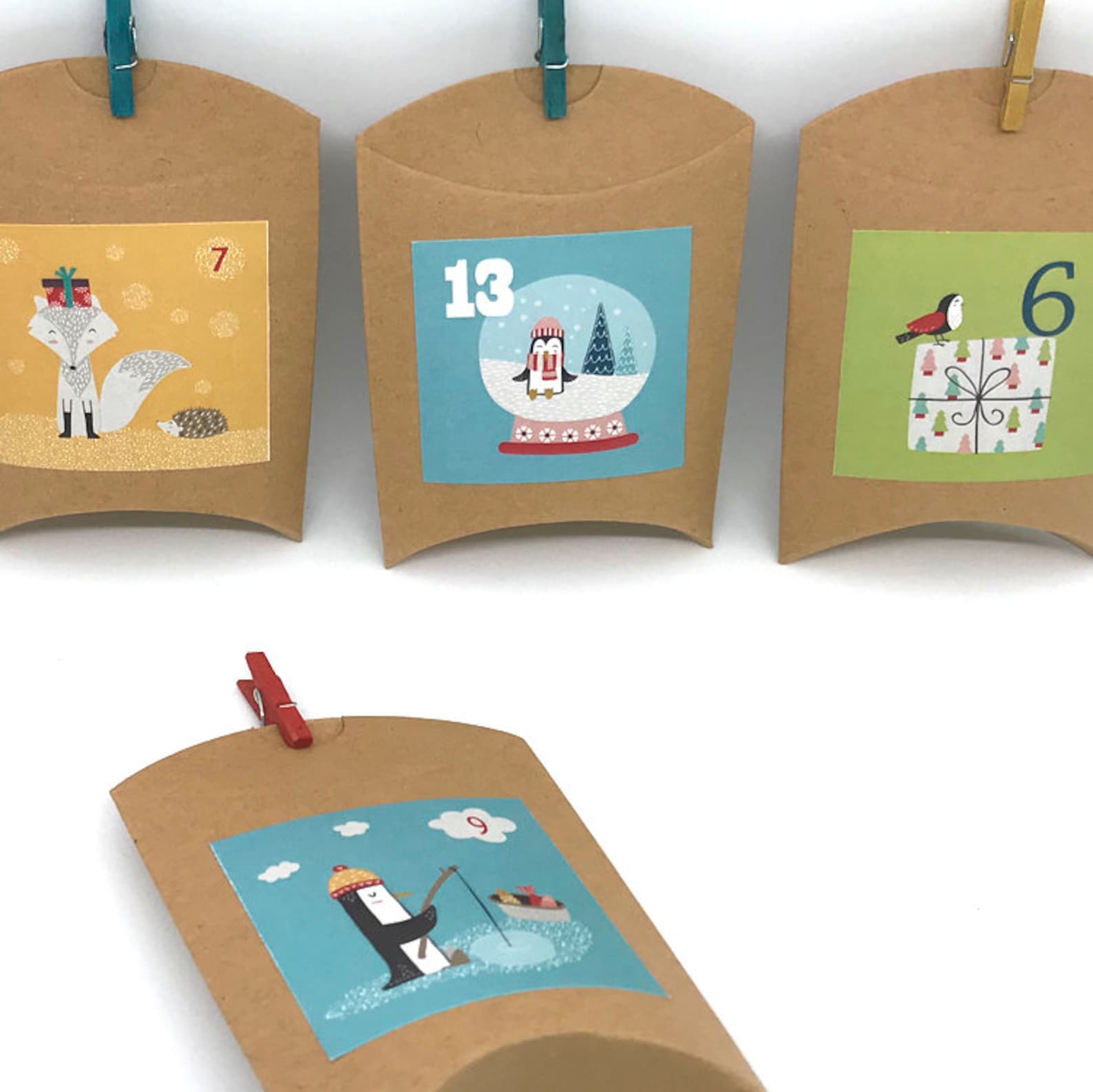 3x3 Inches Printable Advent Calendar Tag Advent Calendar Gift | Etsy