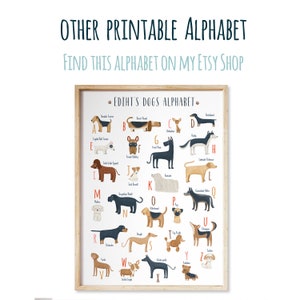 Cats Alphabet Printable for a Cat Lover, Kittens Alphabet Poster, ABC ...