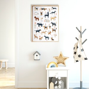 Printable ABC Dogs Breeds, Dachshund, Basset Hound, Dog Alphabet for ...