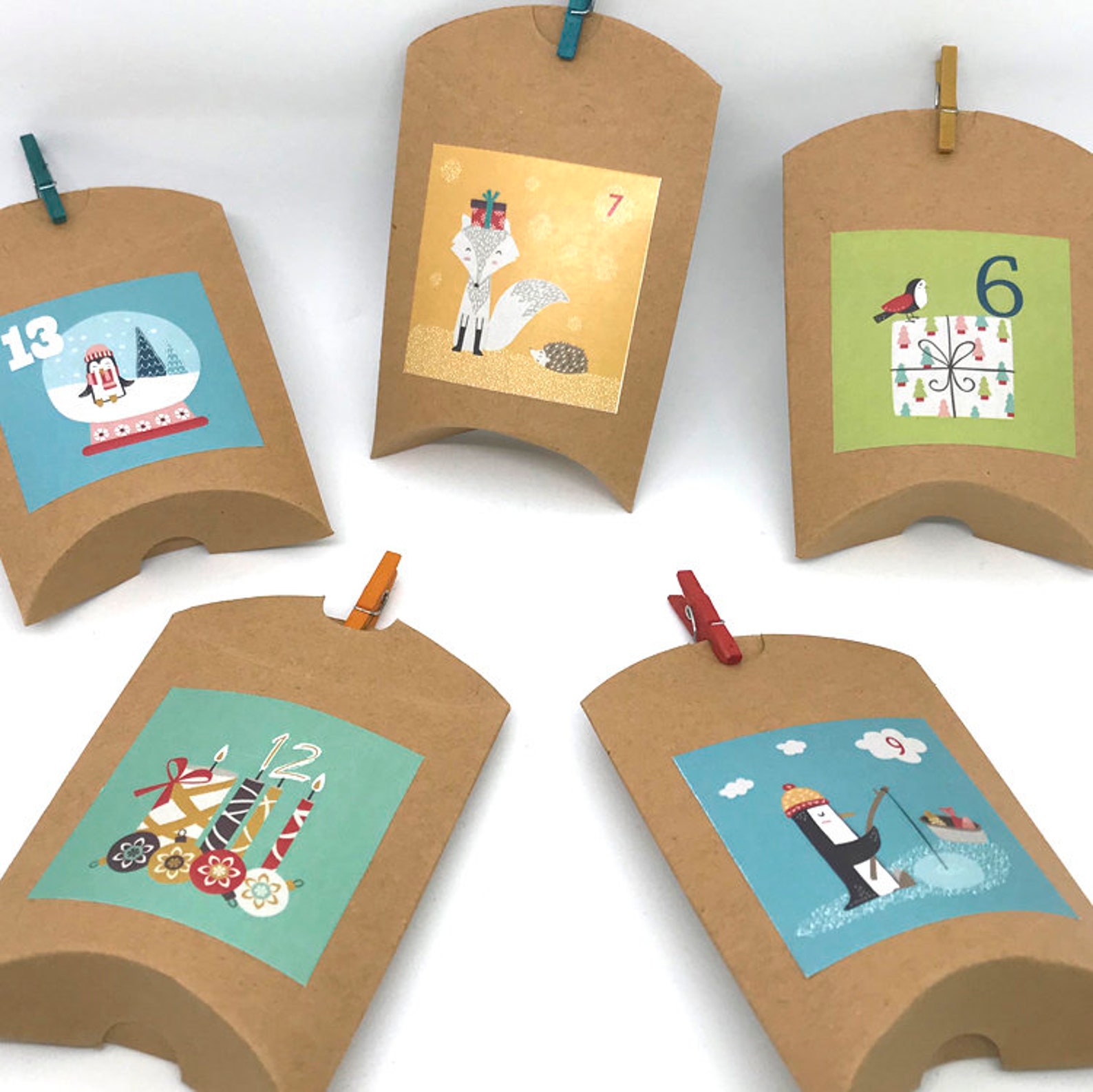 3x3 Inches Printable Advent Calendar Tag Advent Calendar Gift | Etsy