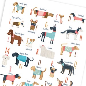 Printable Dogs Alphabet and Numbers Set for a Dog Lover Dog - Etsy