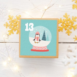 3x3 Inches Printable Advent Calendar Tag, Advent Calendar Gift Tags ...