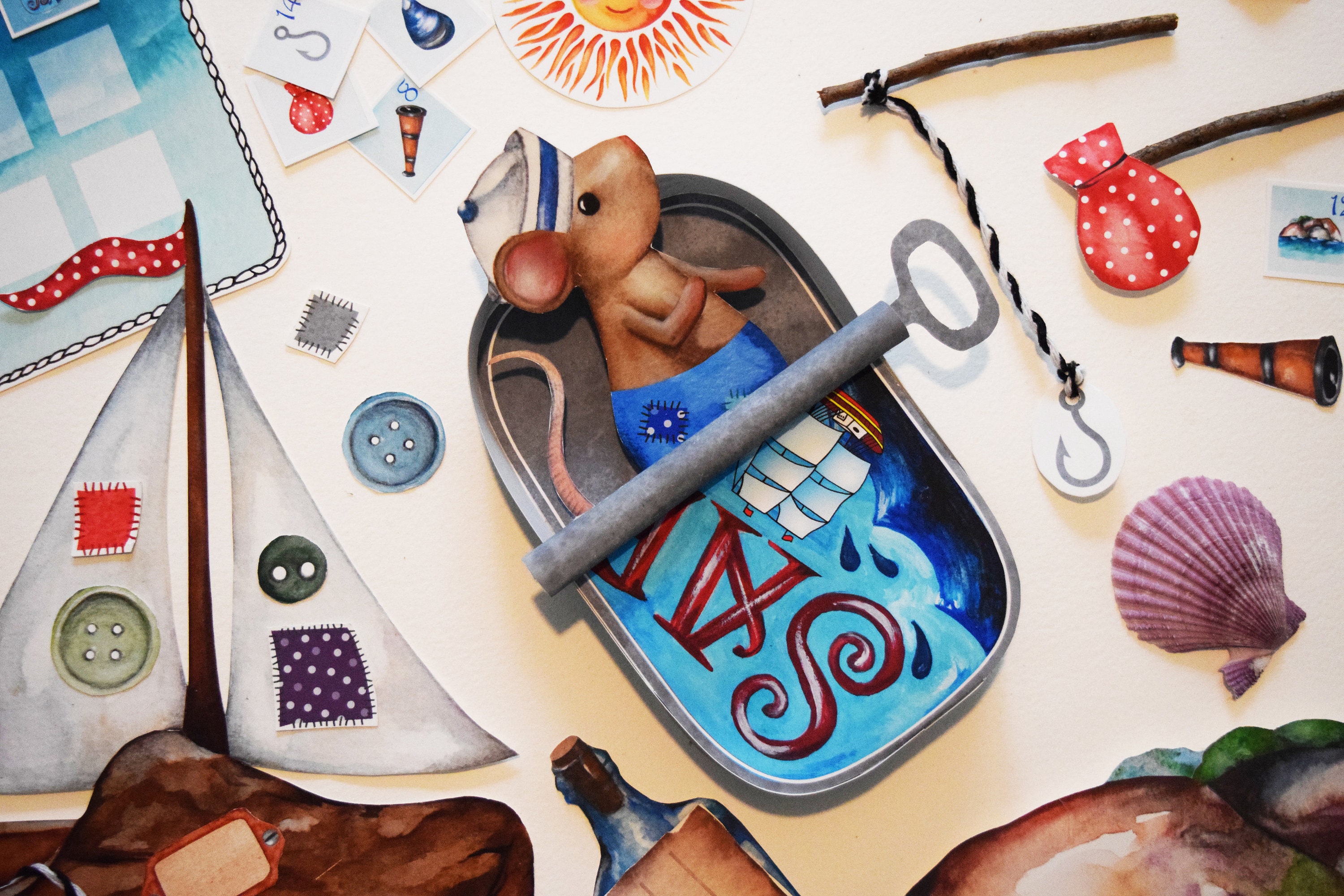 Sailor Mouse Holiday Countdown Play Set - Etsy