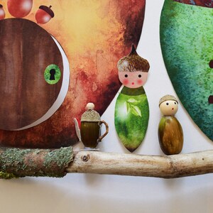 Acorn House Play Set, Nature Table or Posters Download - Etsy