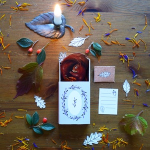 Winter Nap Play Set Autumn Play Nature Table, Autumn Gift Plus Card - Etsy