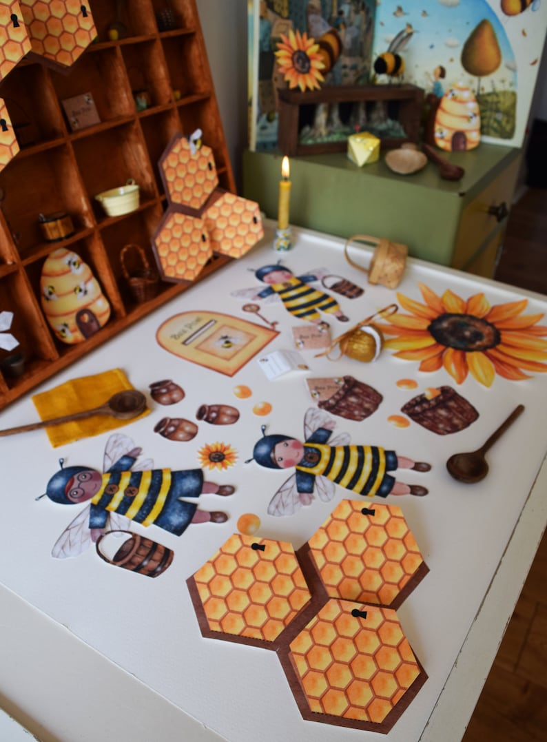 The Buzzing Bees With Beehive Play Set Ready for Download - Etsy UK
