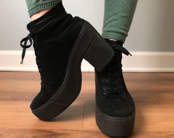 90s platform boots | Etsy