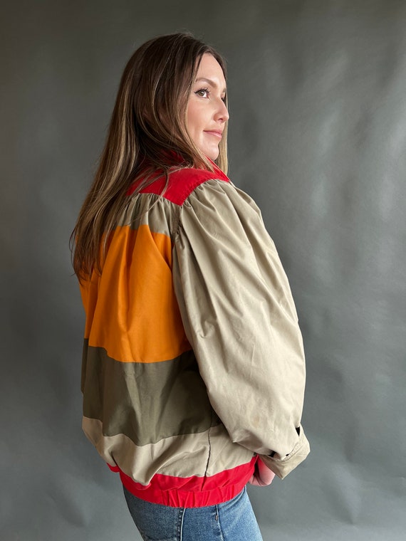 Vintage 80s Colorblock Puffer Jacket - Gem