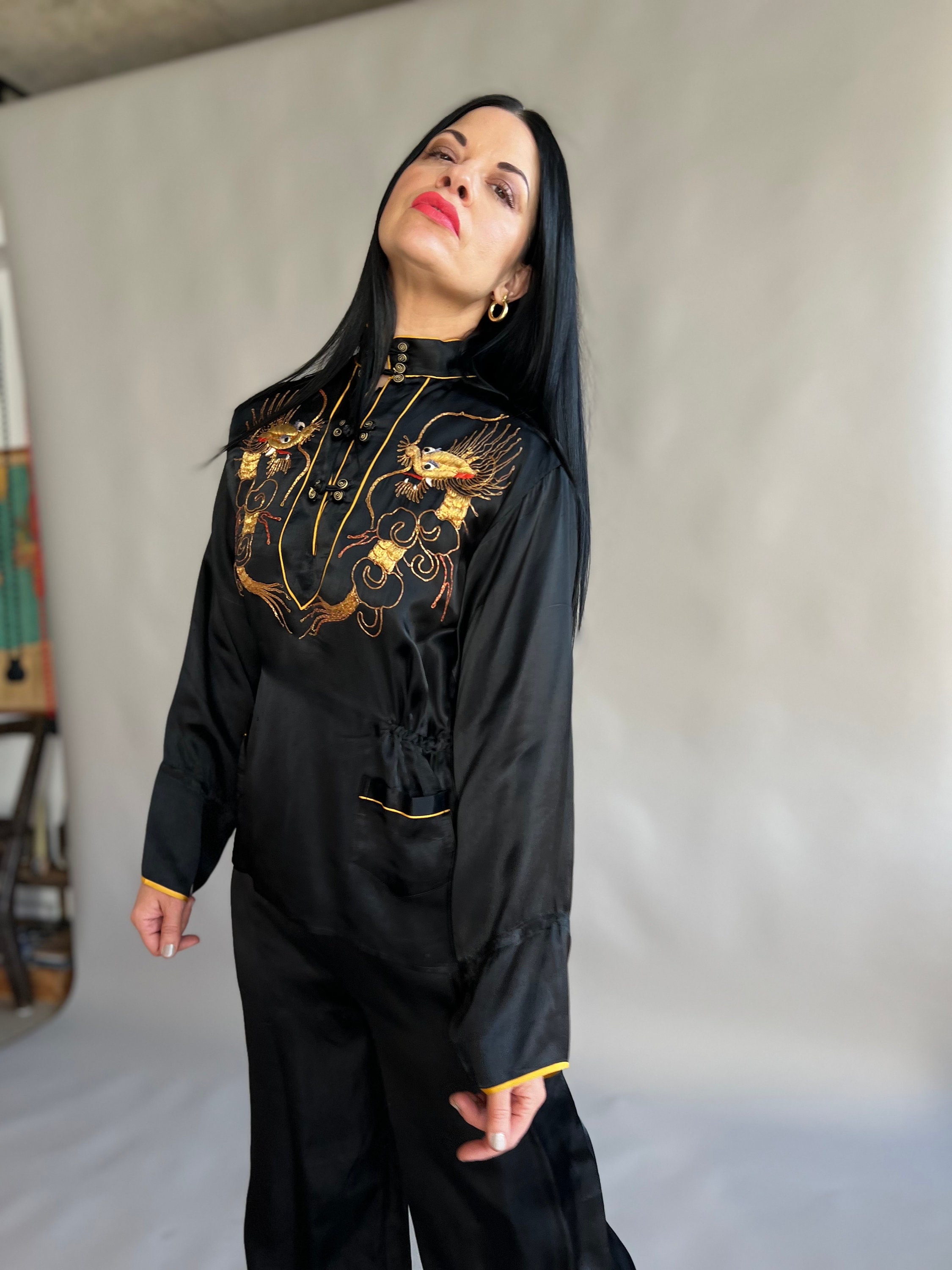 Vintage Chinese Tang Suit Separates Dragons 唐套装 - Etsy