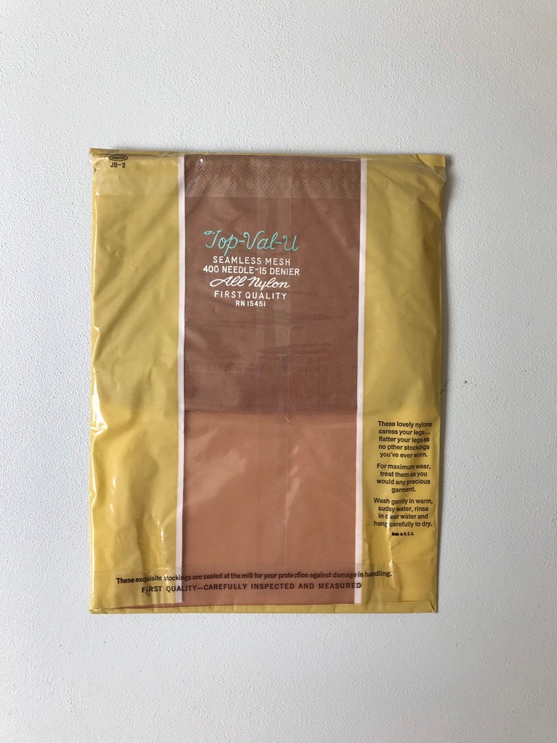 Vintage 50s Nylon Thigh High Stockings Mist Nos Multiples Etsy