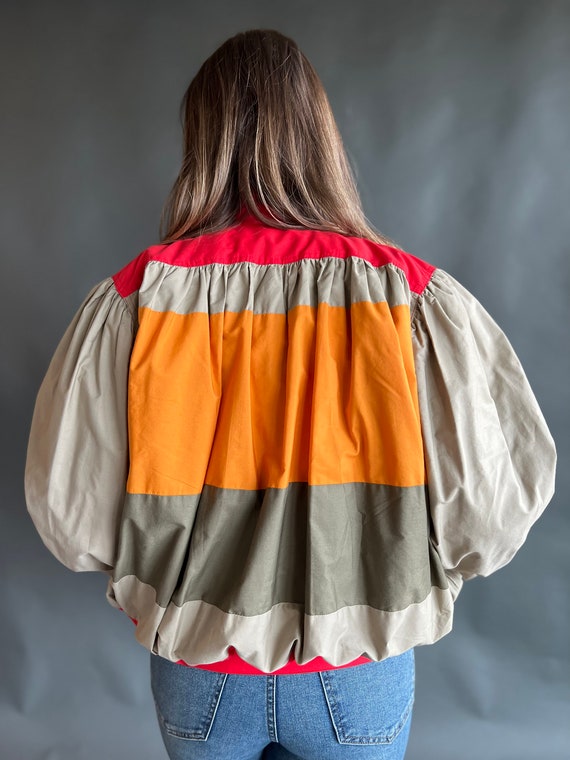 Vintage 80s Colorblock Puffer Jacket - Gem