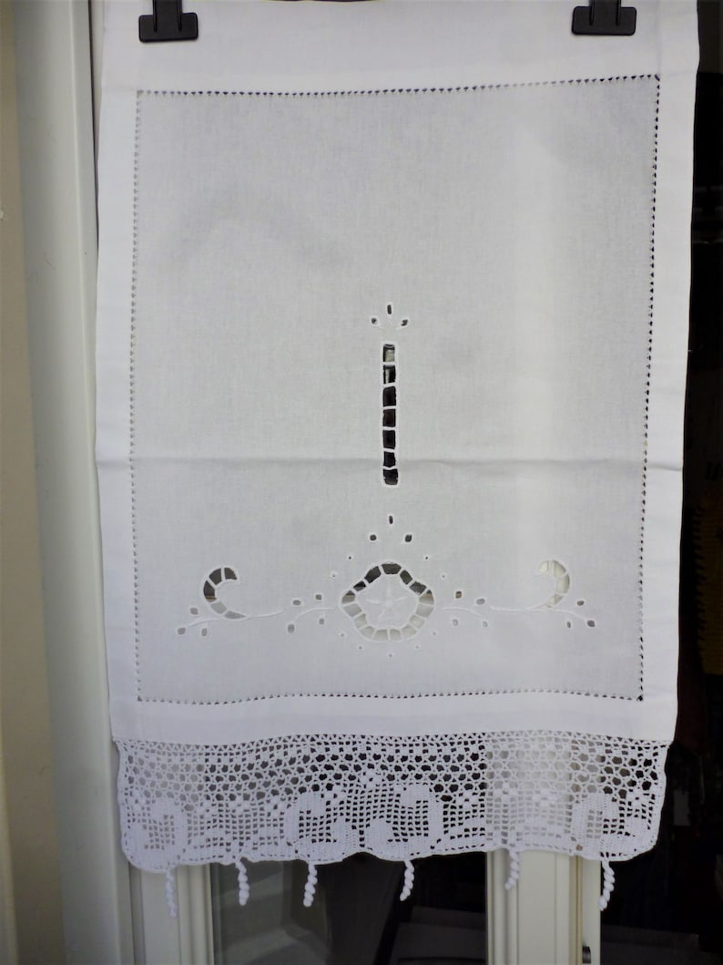 Handmade Curtain With Handmade Cutwork and Lace - Etsy