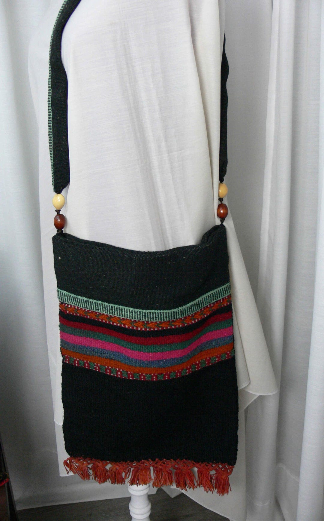 Handwoven Wool Shoulder Bag: Greek Tagari Boho Purse - Etsy