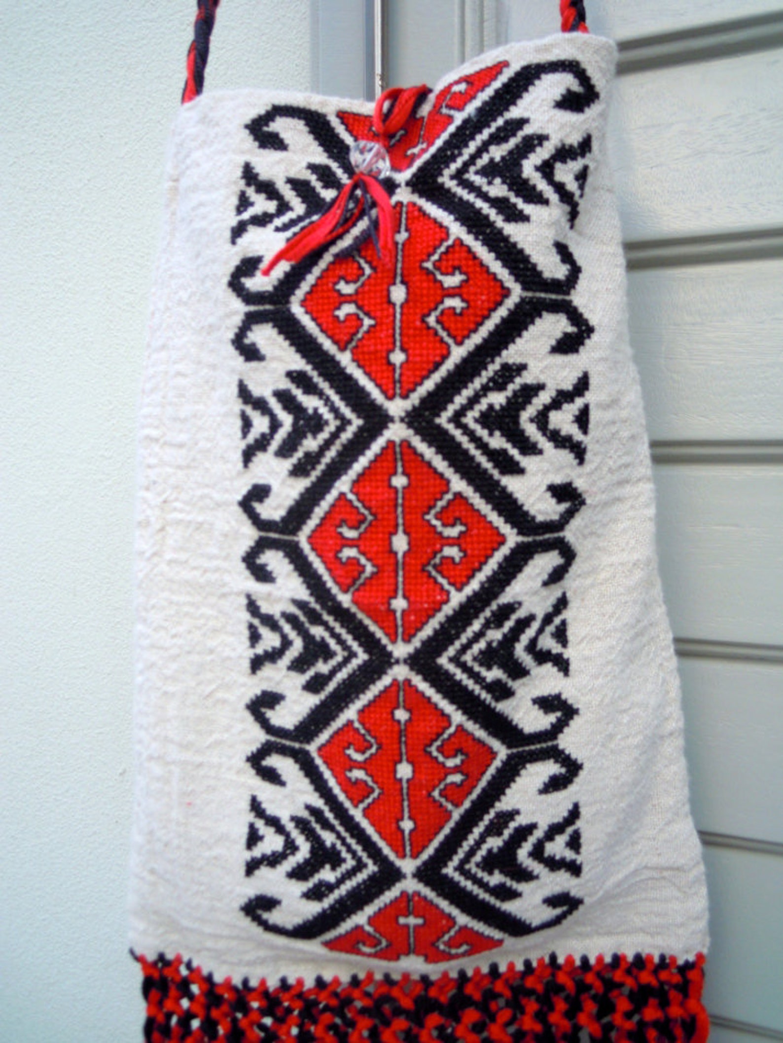 Handmade Bag With Cross Stitch Embroidery Boho Style Bag - Etsy