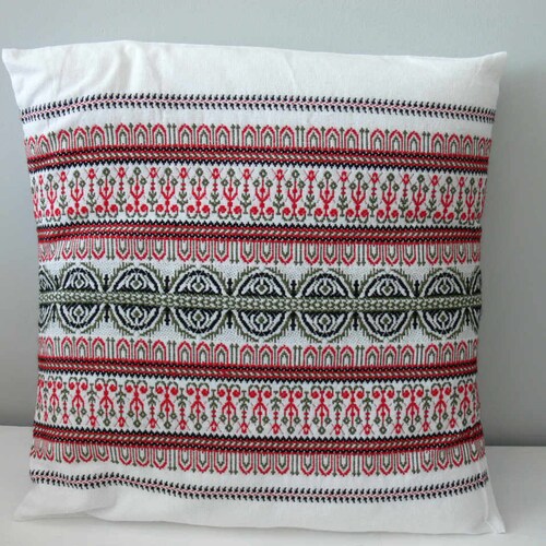 Traditional Greek Woven Cushion Cover Stripes Design - Etsy
