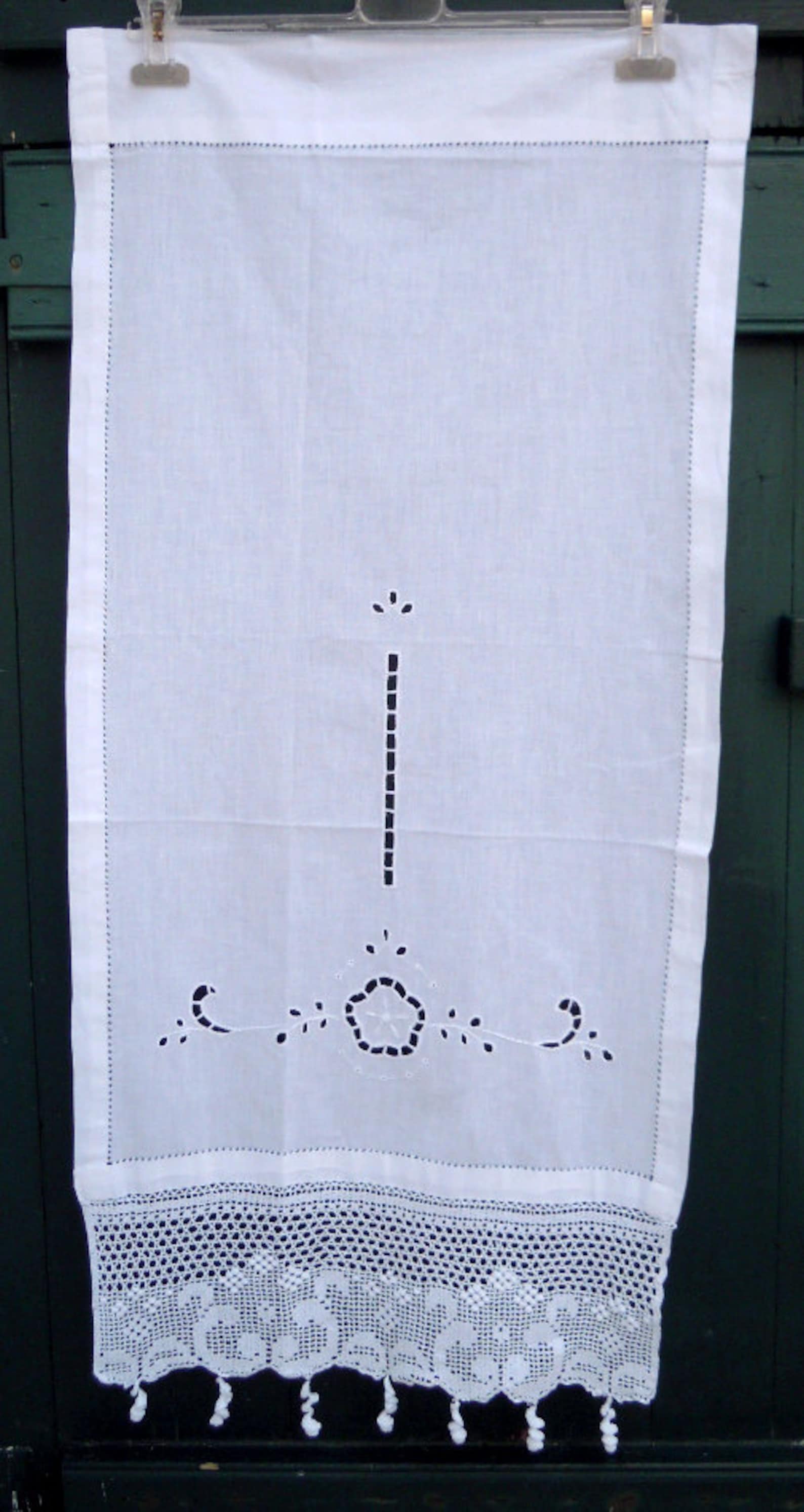 Handmade Curtain With Handmade Cutwork and Lace - Etsy