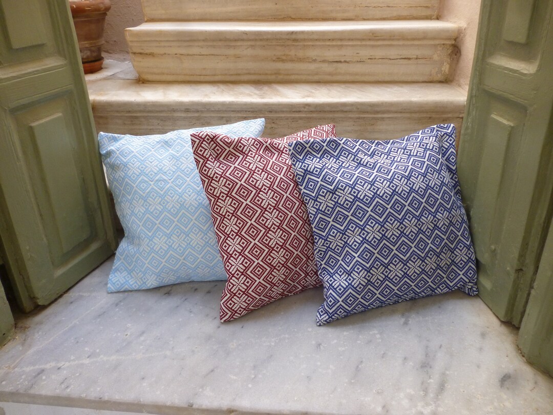 Traditional Woven Cushion Cover - Home Decoration - Greek Traditional ...