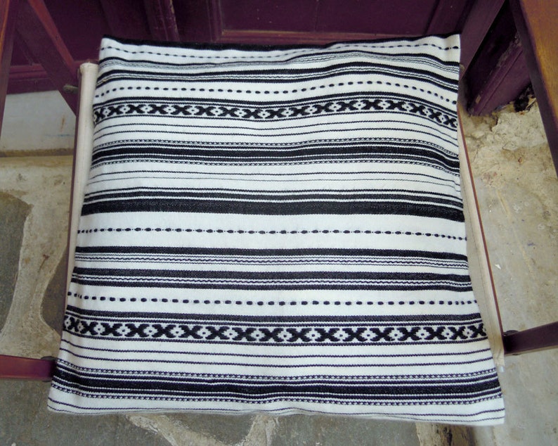 Traditional Greek Woven Cushion Cover Stripes Design | Etsy