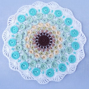 Stone Mandala Crochet Pattern, Sacred Geometry Mandala, Crochet ...