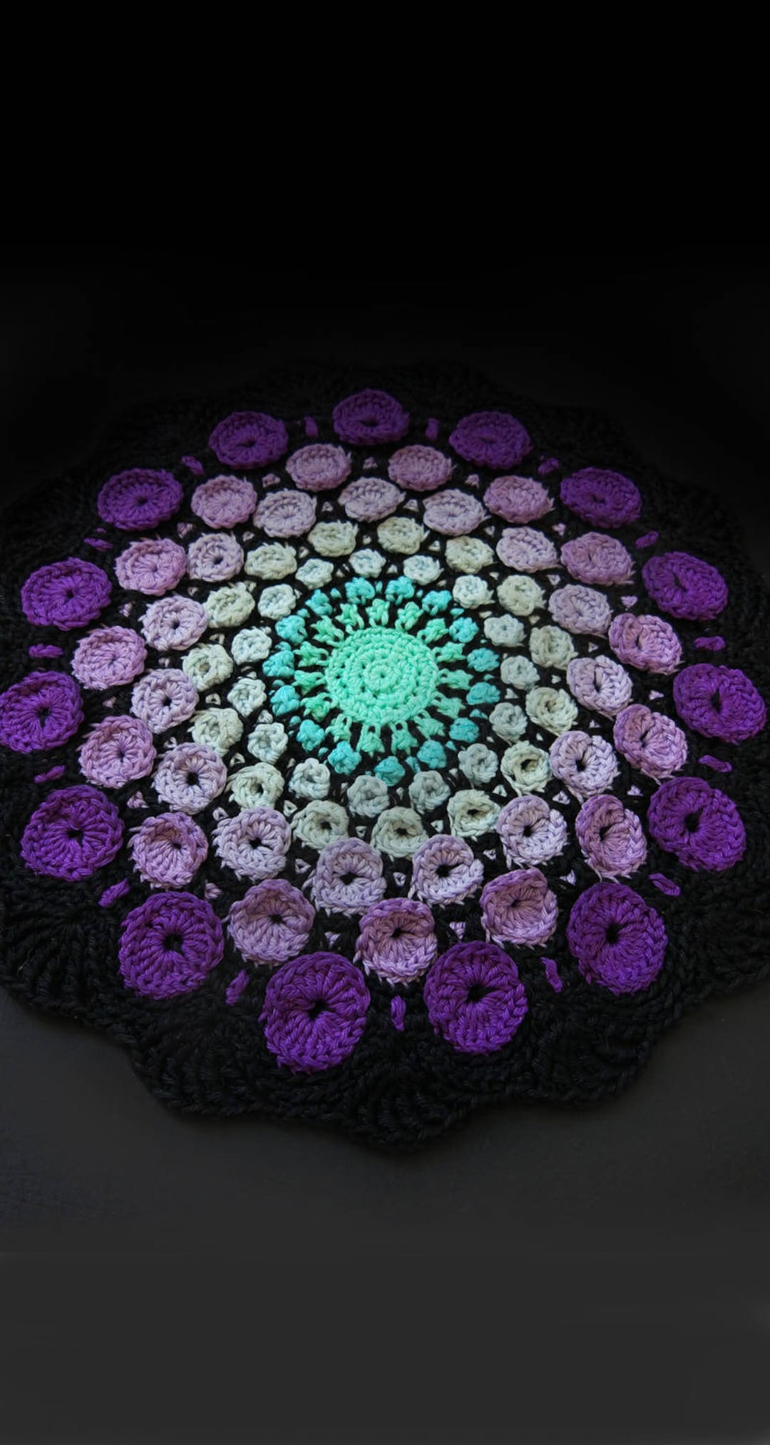 Stone Mandala Crochet Pattern, Sacred Geometry Mandala, Crochet ...
