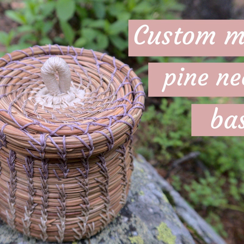 Pine Needle Basket - Etsy