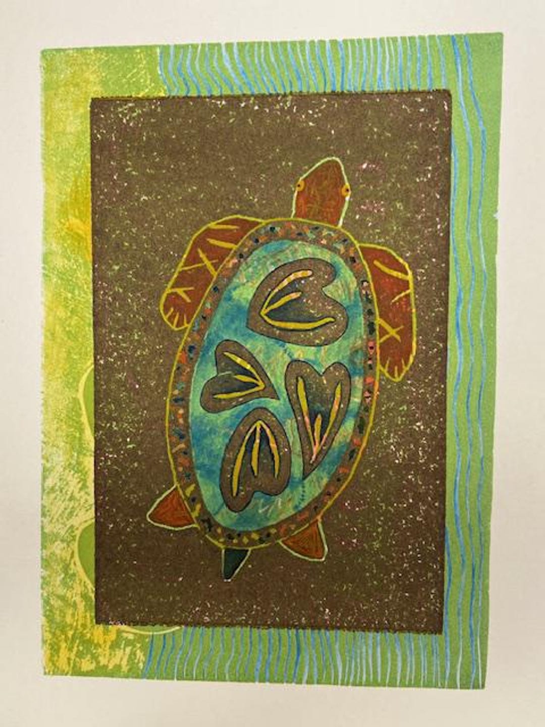 Watercolor, Mixed Media, Turtle - Etsy