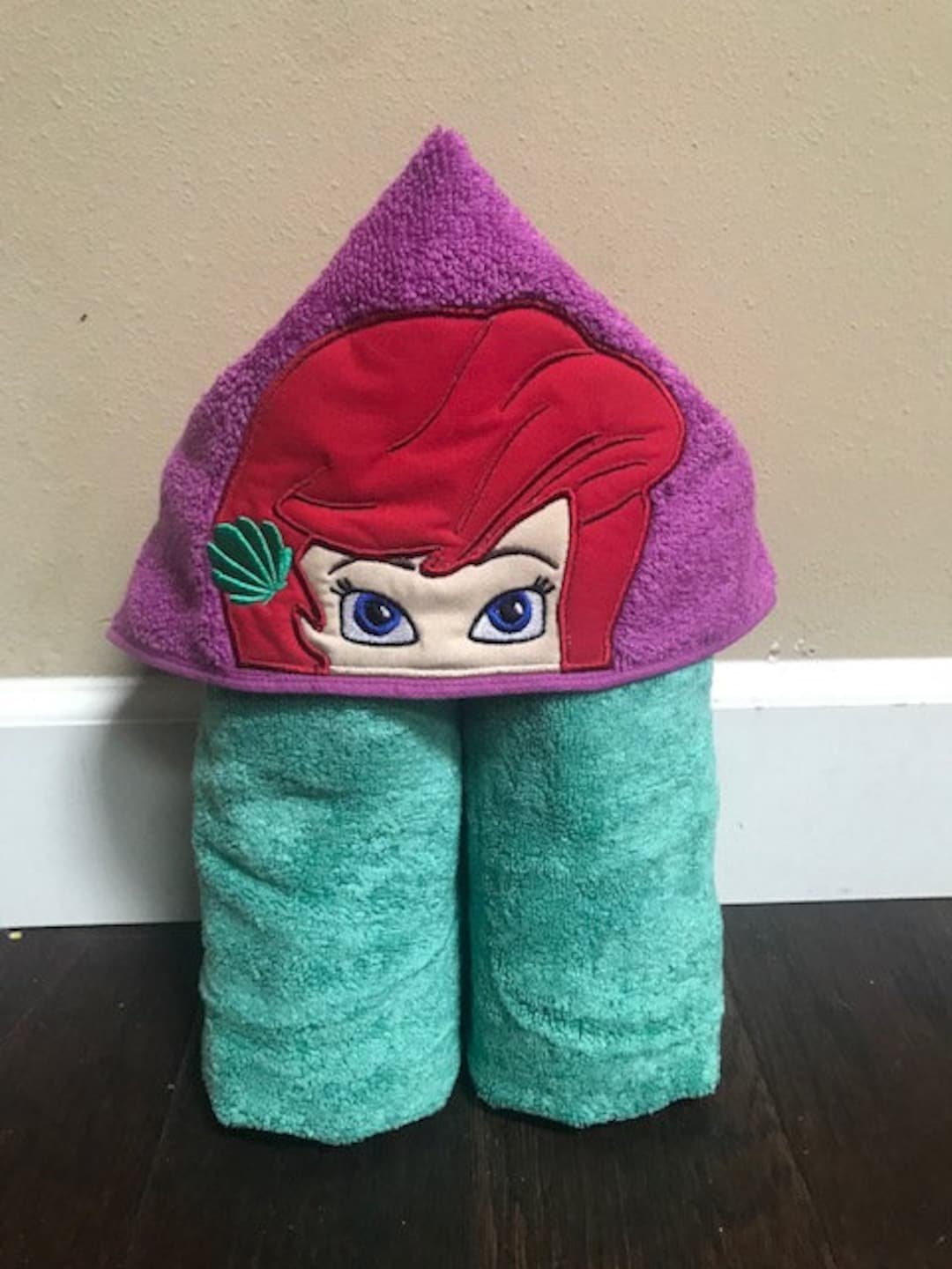 Princess Ariel Hooded Towel/ Boys Hooded Towel/ Girls Hooded Towel ...