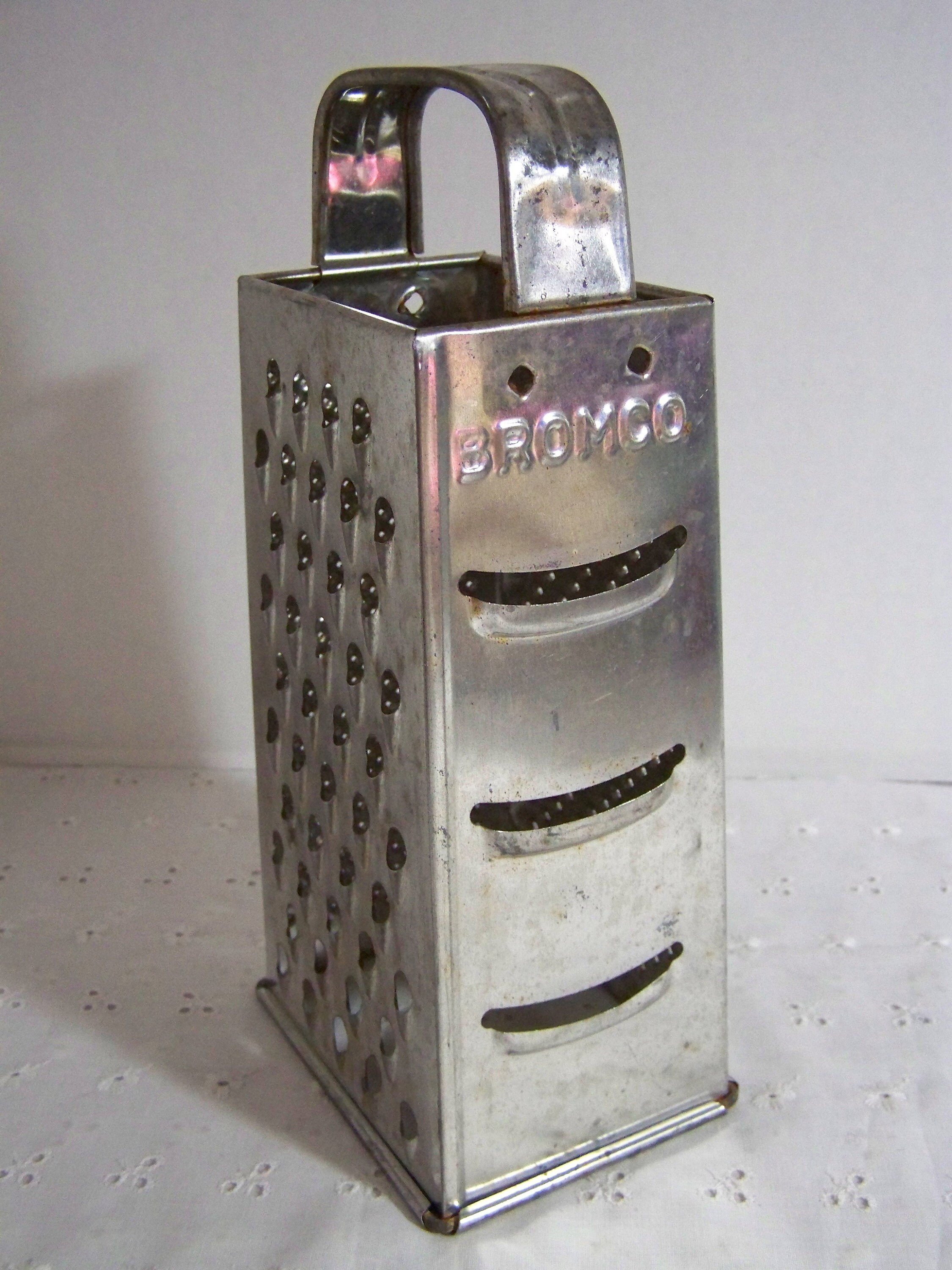 Vintage Rustic BROMCO 4 Sided Metal Box Grater Shredder - Etsy