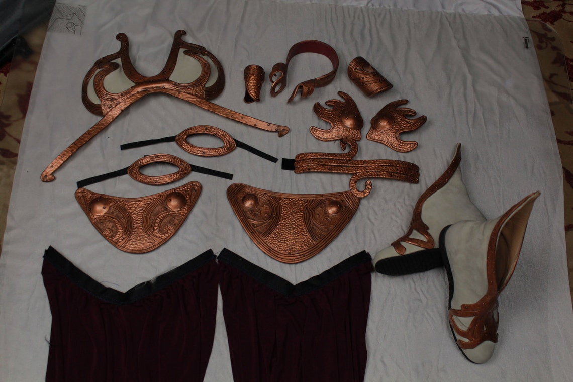 Custom Leather Slave Princess Costume Based on Leia's Metal Bikini - Etsy