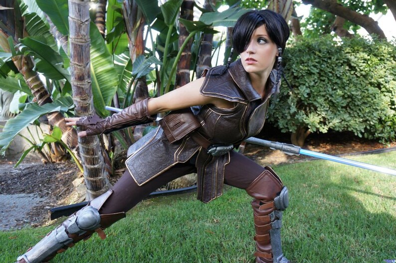 Custom Leather Costume Based on Satele Shan From the Old Republic - Etsy